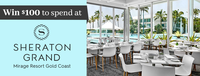 $100 gift card to Sheraton Grand Mirage Gold Coast