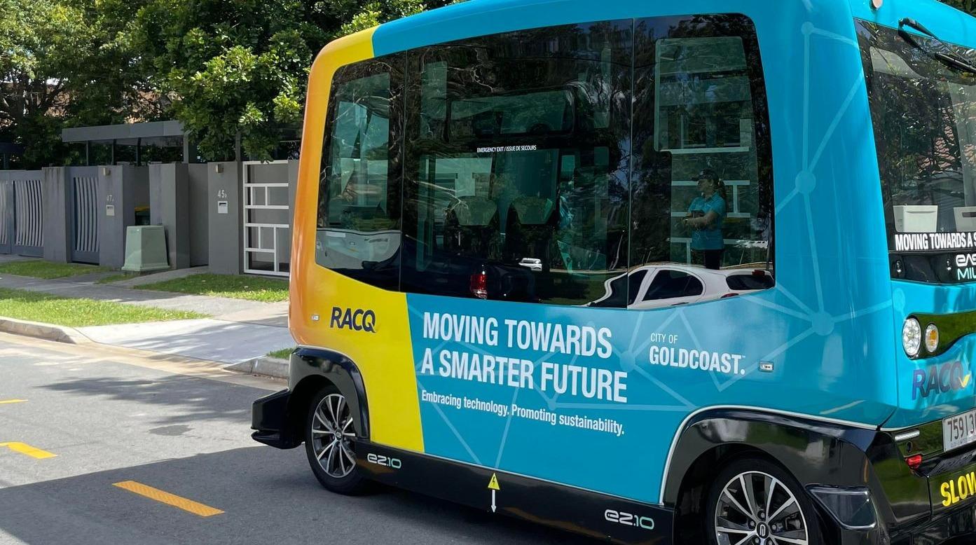 WATCH: Driverless bus trial underway at Main Beach