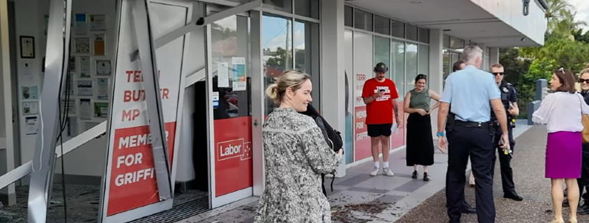 Car hits Labor MP Butler’s Brisbane office
