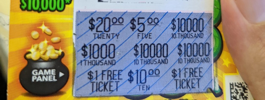 Lucky Gold Coaster turns $1 Scratchie into $10,000!