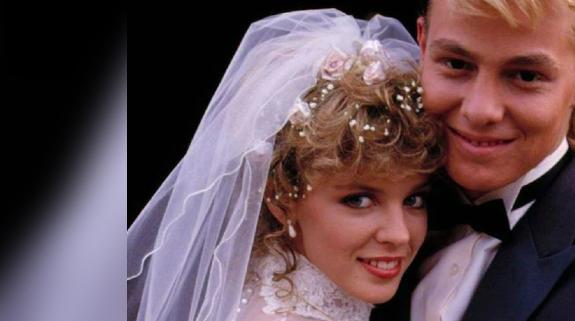 Kylie and Jason in Neighbours goodbye show