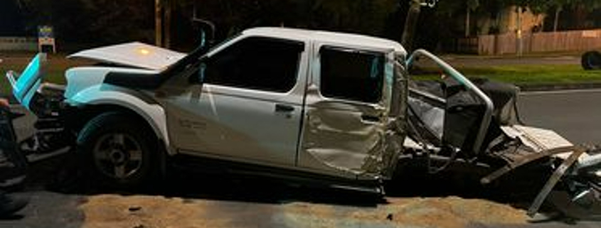 Ute ripped in two in shocking Gold Coast crash