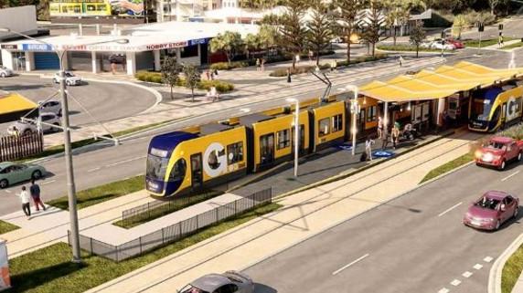 Major work gets underway on stage 3 of the Gold Coast light rail