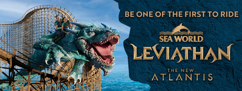 Be one of the first to ride the brand-new Leviathan at Sea World!