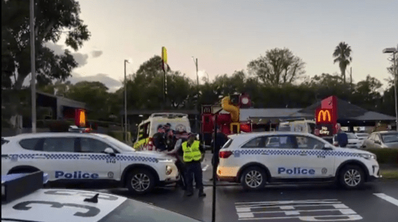 Paramedic stabbed to death outside Sydney fast-food restaurant