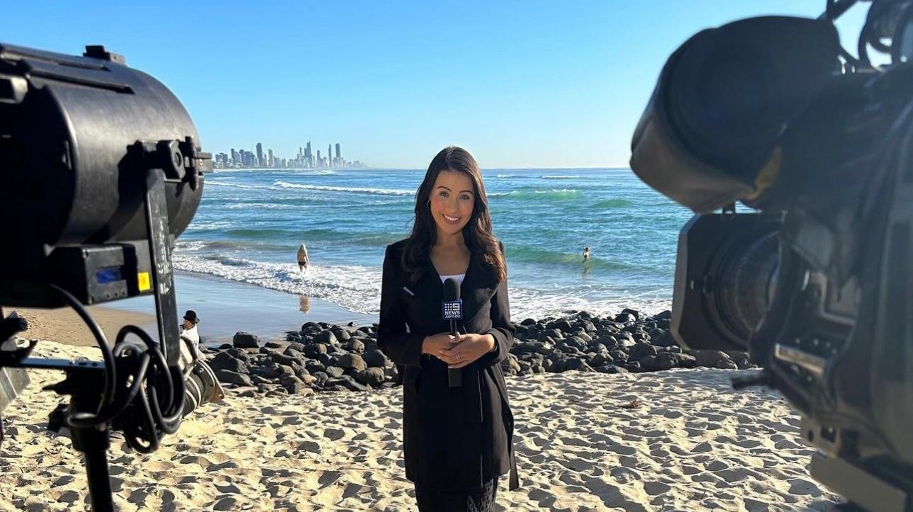 Gold Coast Reporter Almost Swept Away In Rushing Water