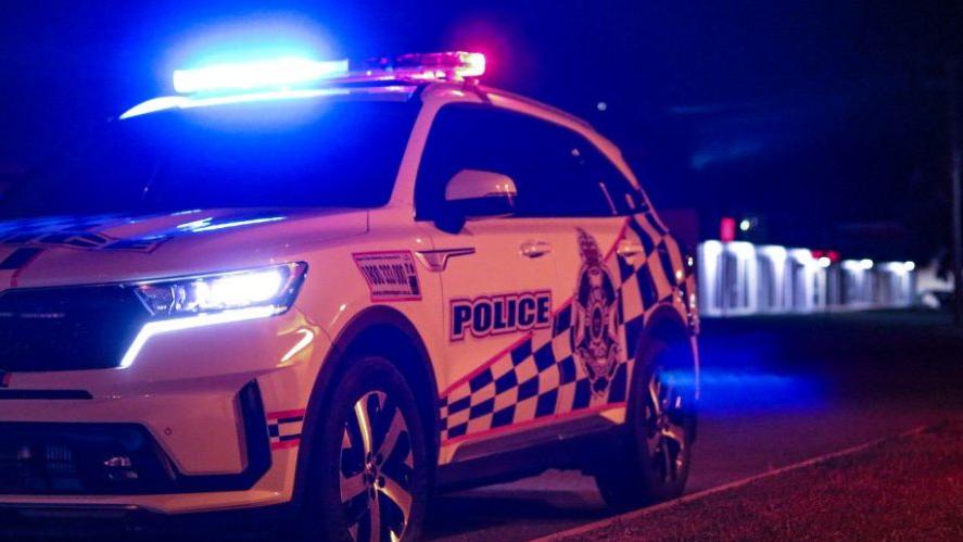 Three kids escape injury after man allegedly crashes stolen caravan