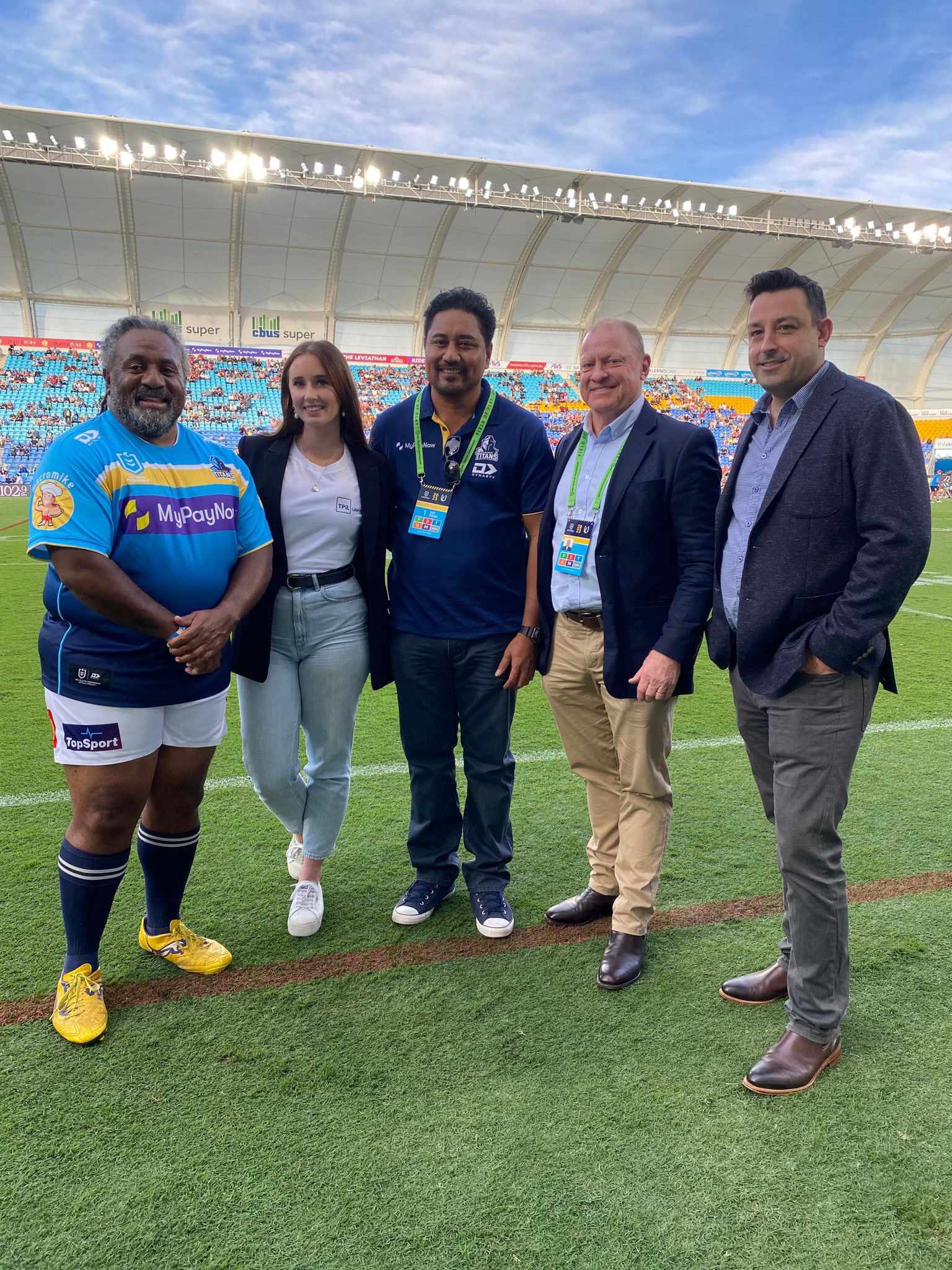 Big Trev Debuts With The Titans "Old Boys"