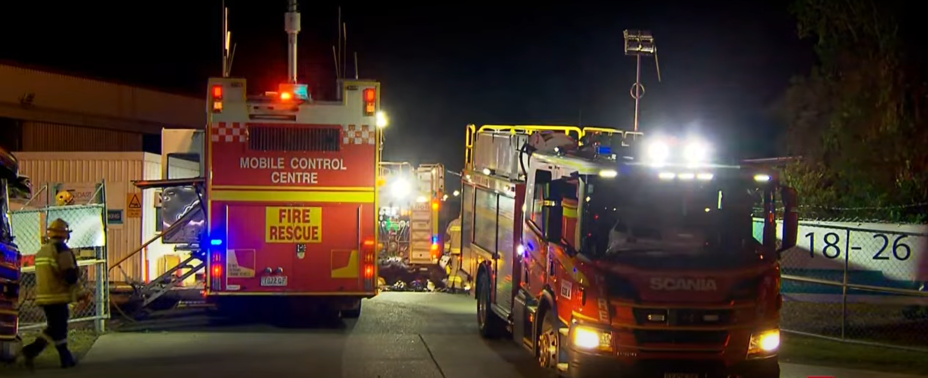 Man charged over blaze at northern Gold Coast factory