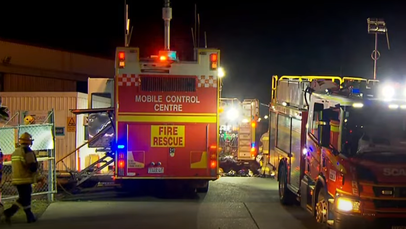 Man charged over blaze at northern Gold Coast factory