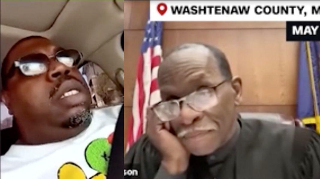 American Man Remotely Joins Court Hearing For Suspended License While ... American Man Remotely Joins Court Hearing For Suspended License While ...
