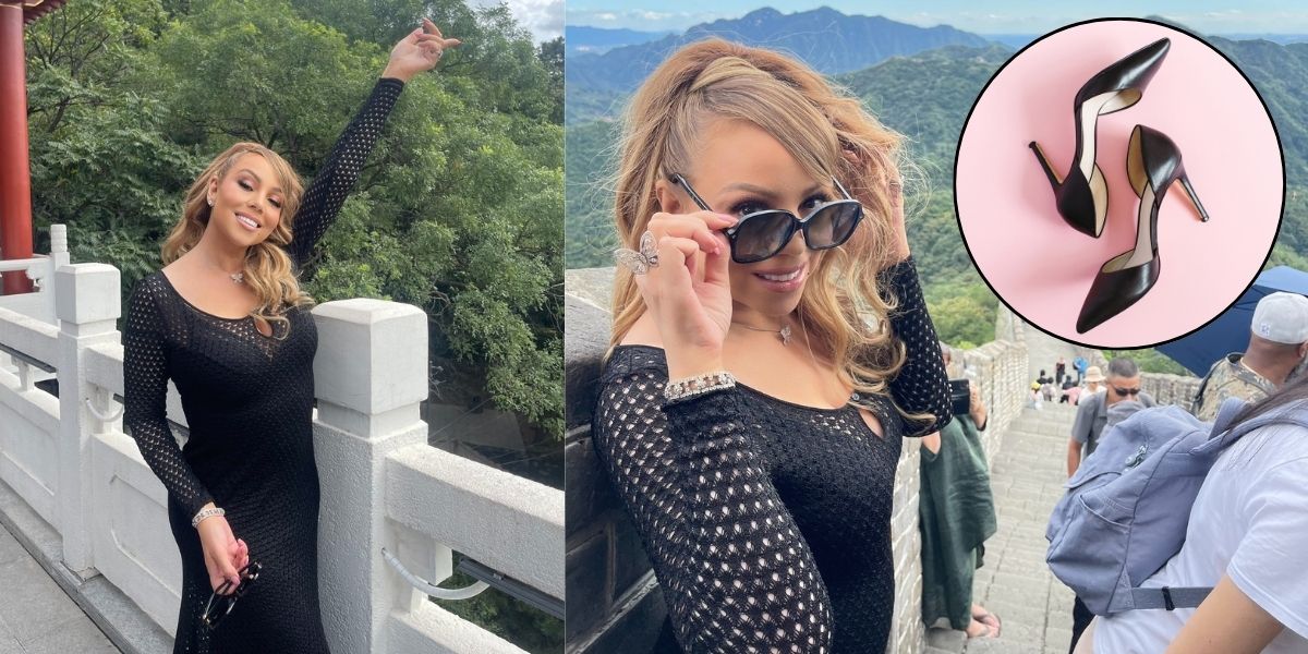 Mariah Carey Struts Up China’s Great Wall in a Gown and Heels