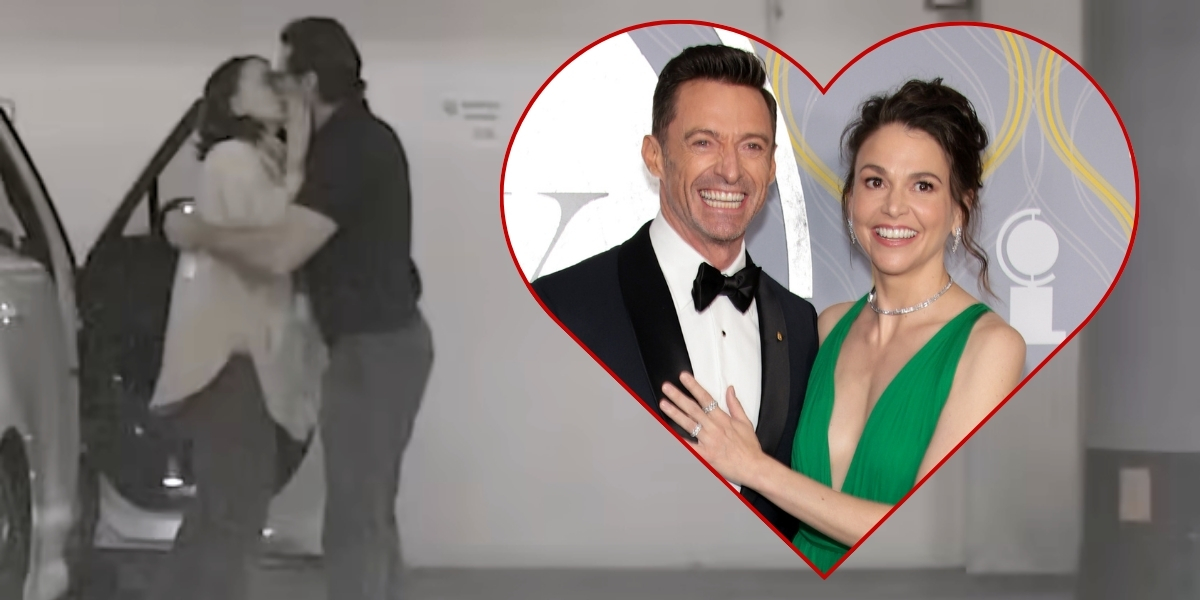 Hugh Jackman and Sutton Foster Caught Kissing in Public