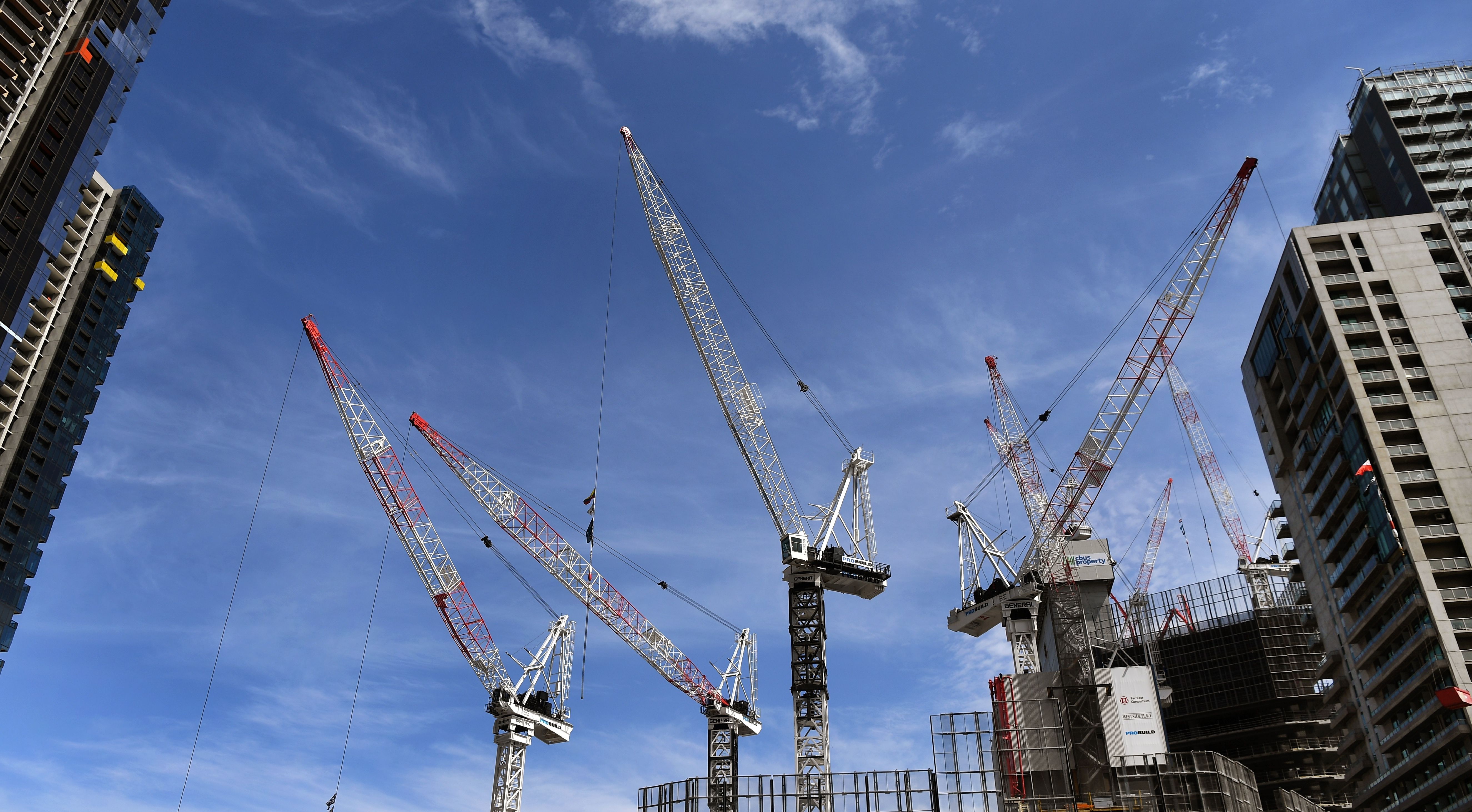 Man rescued after scaling Gold Coast crane, falling asleep