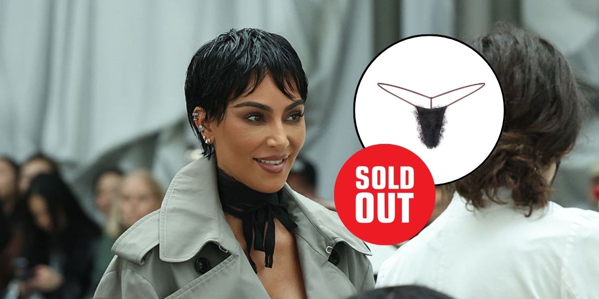 Kim Kardashian Drops Faux Hair Thong and the Internet Collectively Gasped.