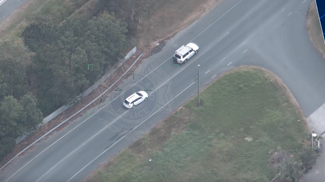 WATCH: Two men charged after being tracked in stolen car