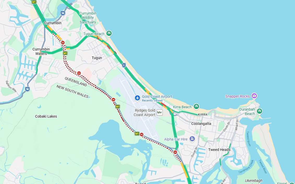 M1 closed following fatal truck crash at Tweed Heads